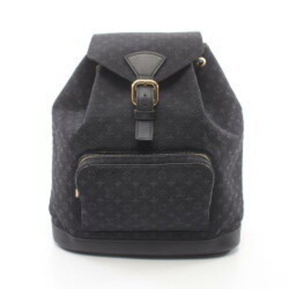 Louis Vuitton | Bags | Louis Vuitton Montsouris Backpack Gm Mini Blue ...